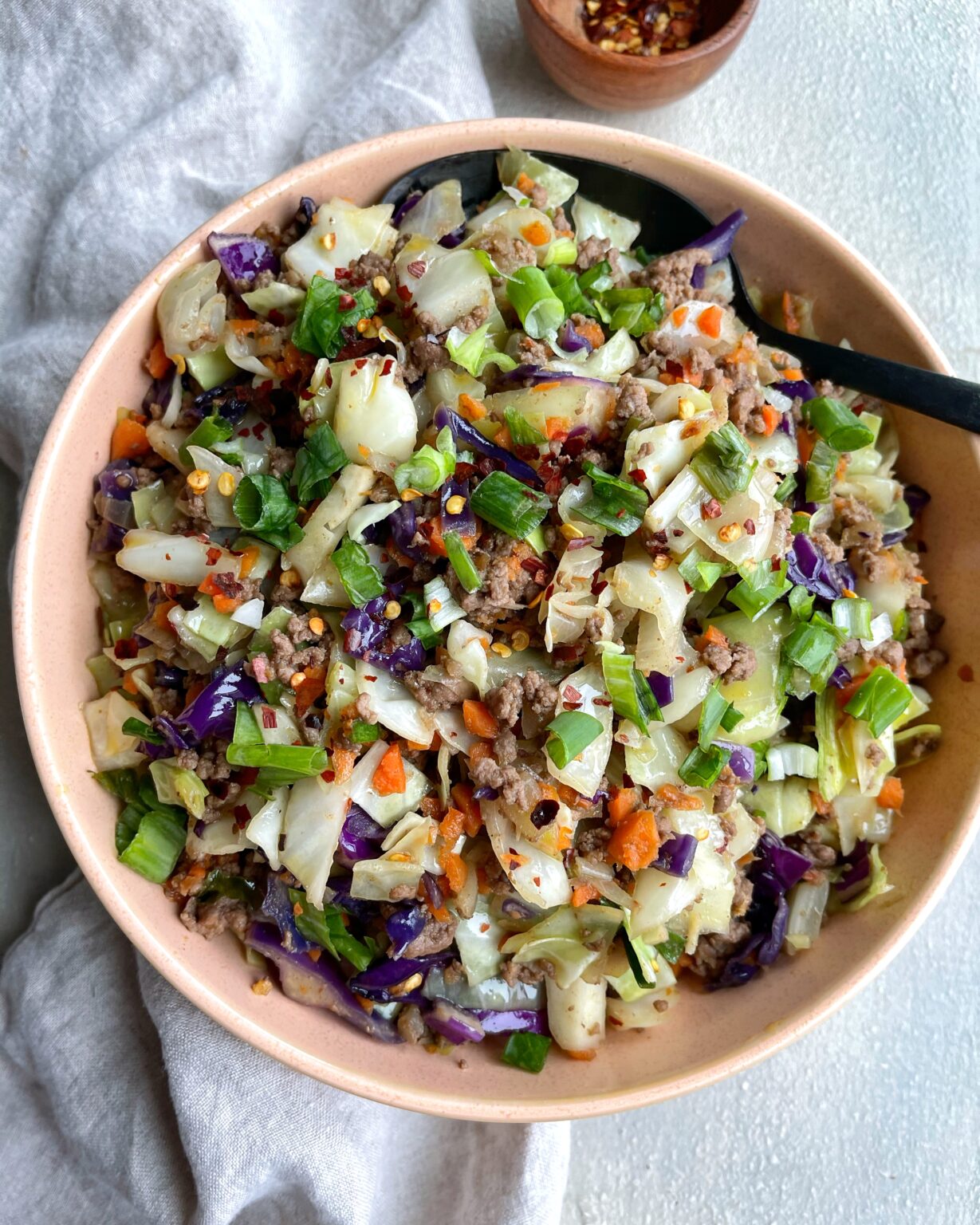 Spring Roll in a Bowl - onebalancedlife.com