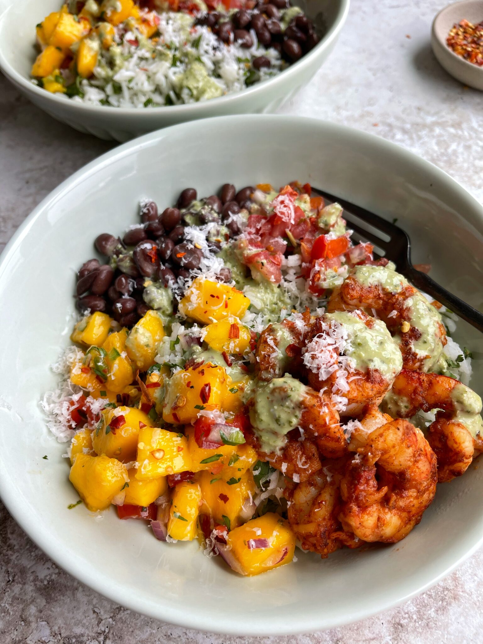 Summer Shrimp Bowl - onebalancedlife.com