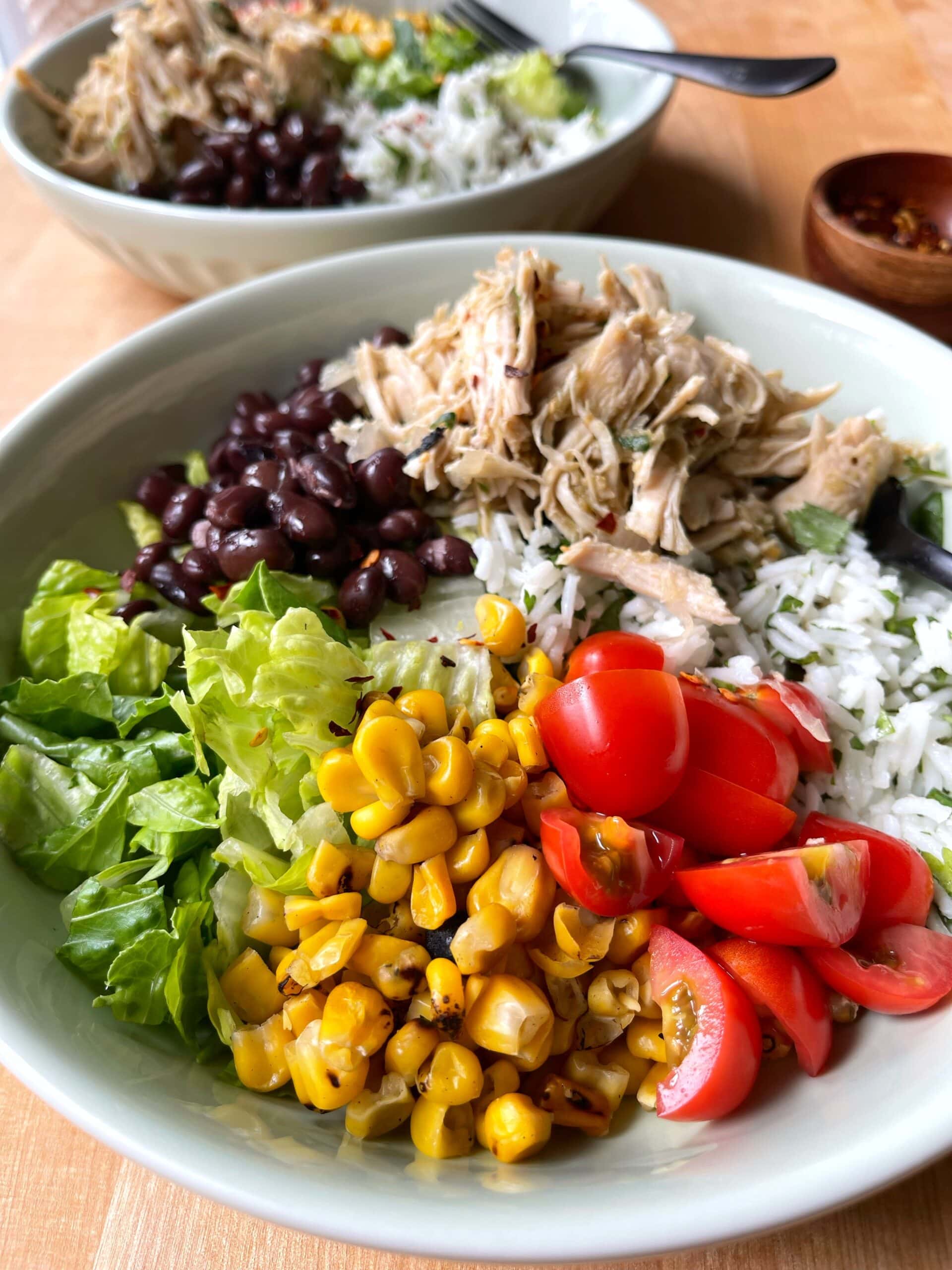 Salsa Verde Chicken Bowls - onebalancedlife.com