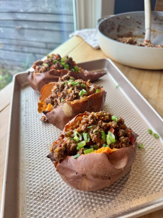 Sloppy Joe Sweet Potatoes - onebalancedlife.com